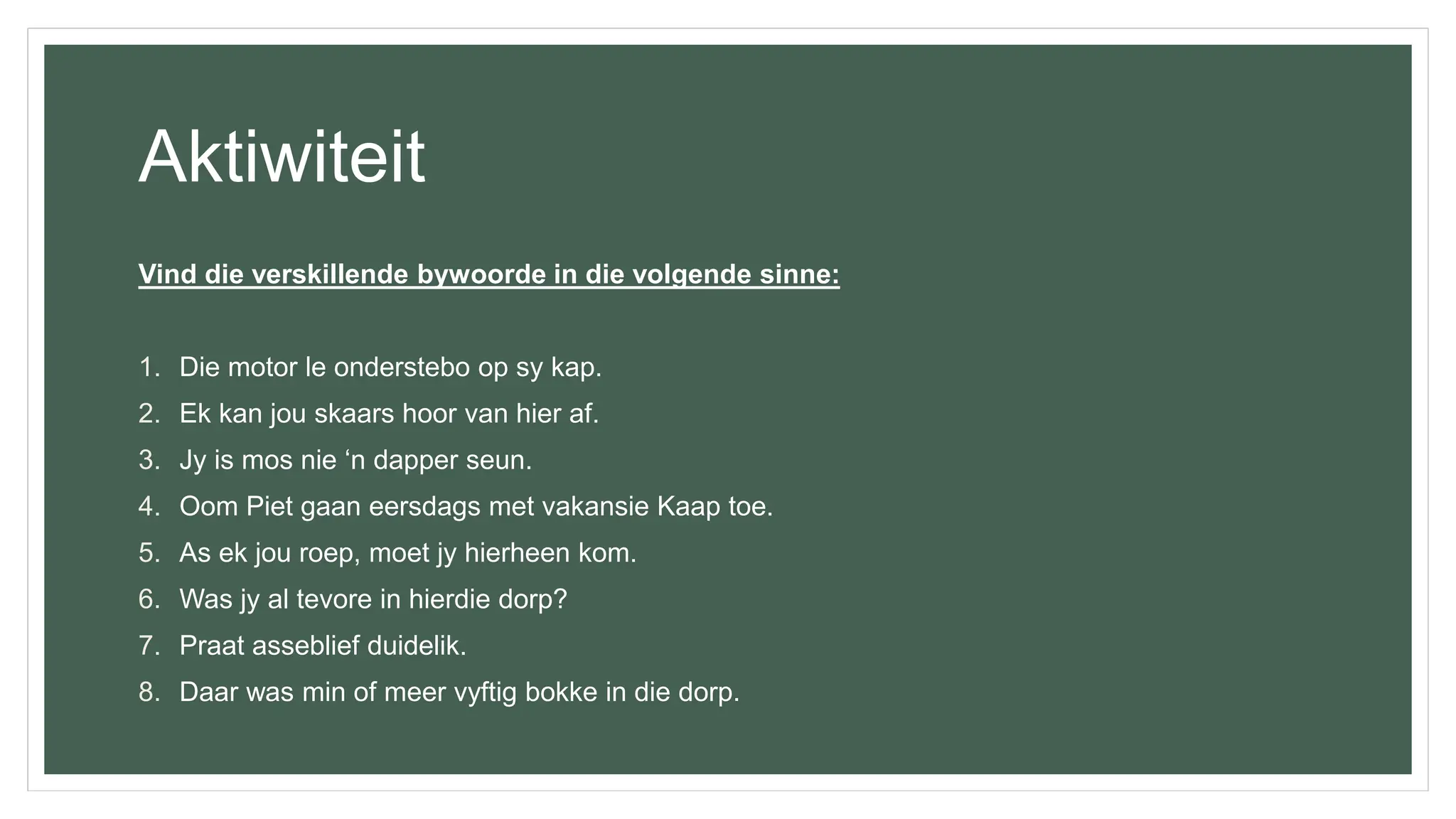 Bywoorde Afrikaanse from grade u till grade 12 | PPTX