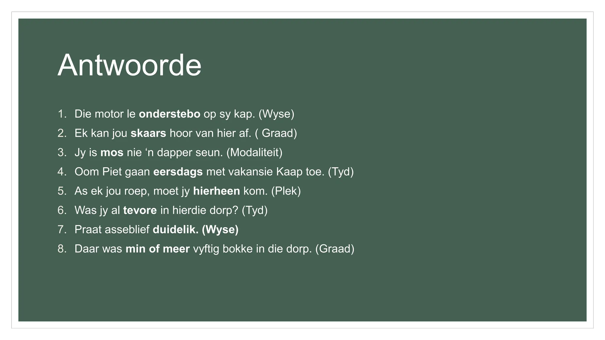 Bywoorde Afrikaanse from grade u till grade 12 | PPTX