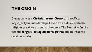 Byzantine Empire and Islamic Civilization | PPTX