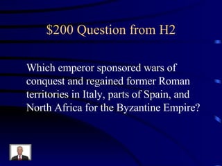 Byzantine Empire Jeopardy | PPT