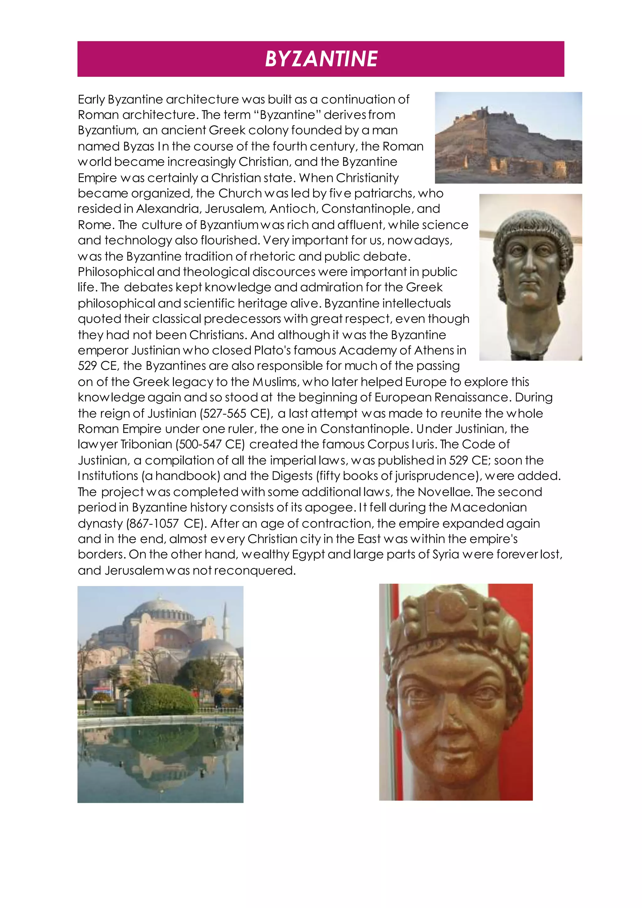 Byzantine architecture | DOCX