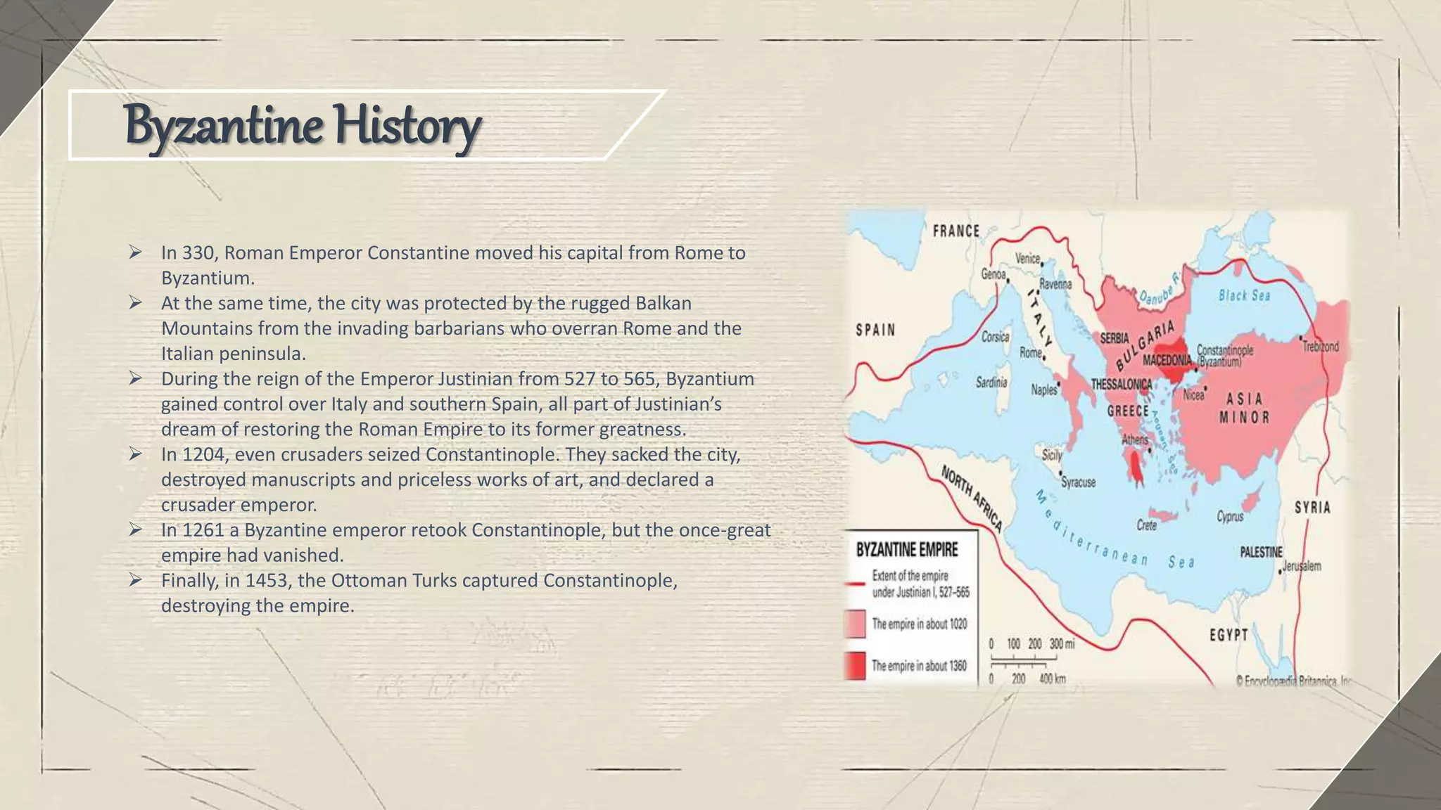 Byzantine civilization presentation | PPTX