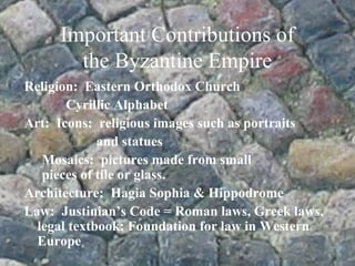 Byzantine empire 2 | PPT