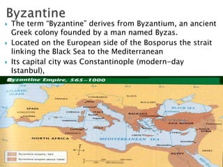 Byzantine Empire Constantinople Map