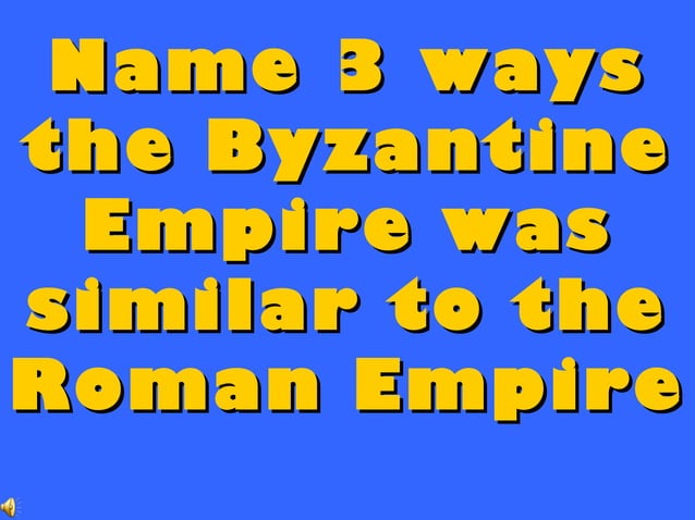 Byzantine Empire jeopardy | PPT