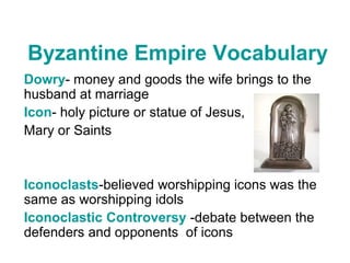Byzantine Empire & Russia Vocabulary | PPT