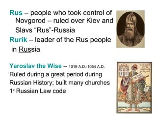 Byzantine Empire & Russia Vocabulary | PPT