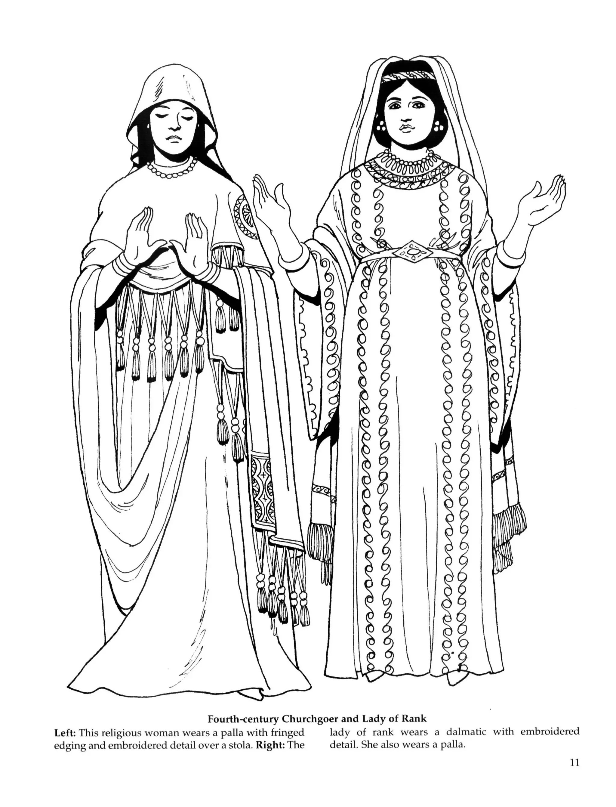 Byzantine Fashions Coloring Book | PDF