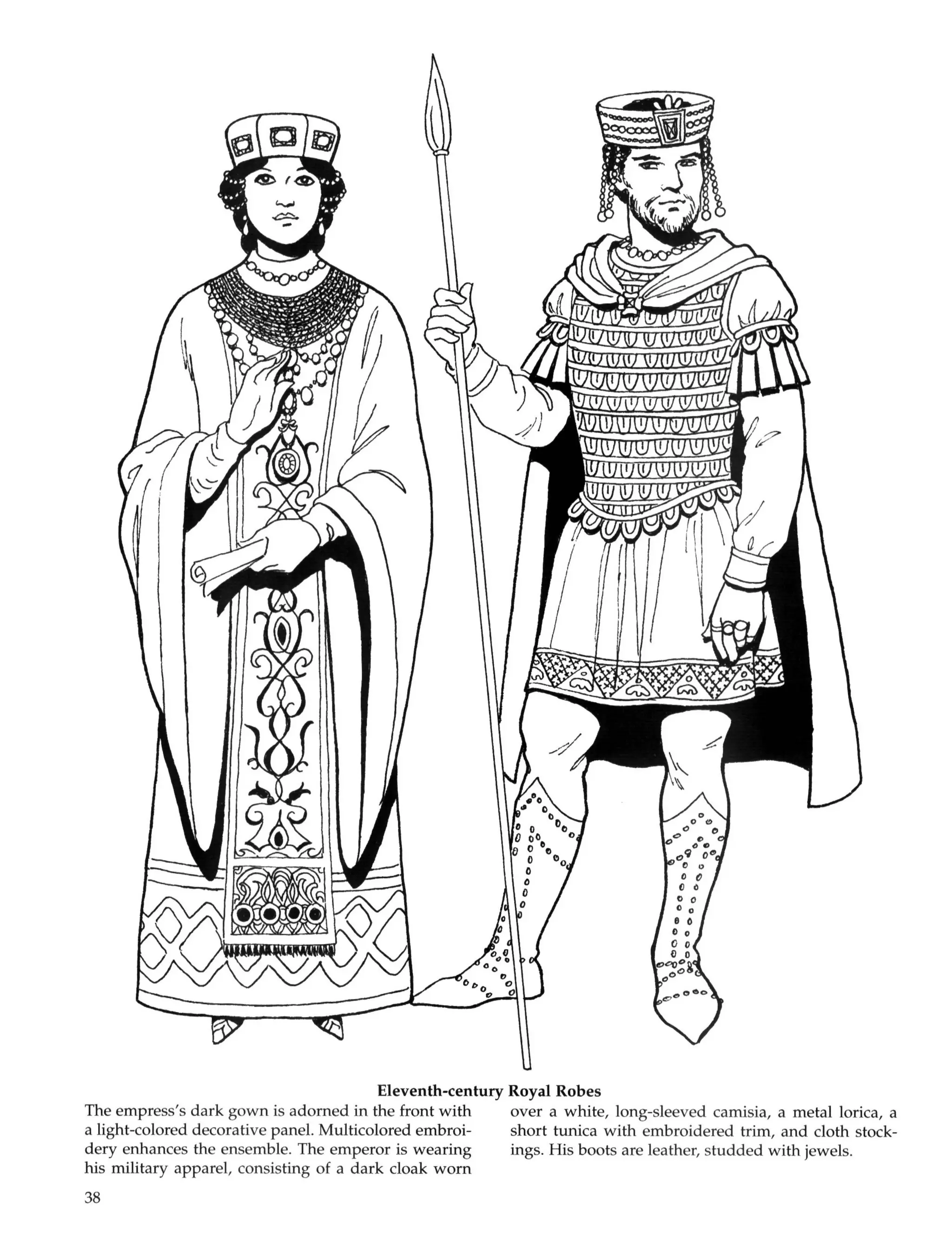 Byzantine Fashions Coloring Book | PDF