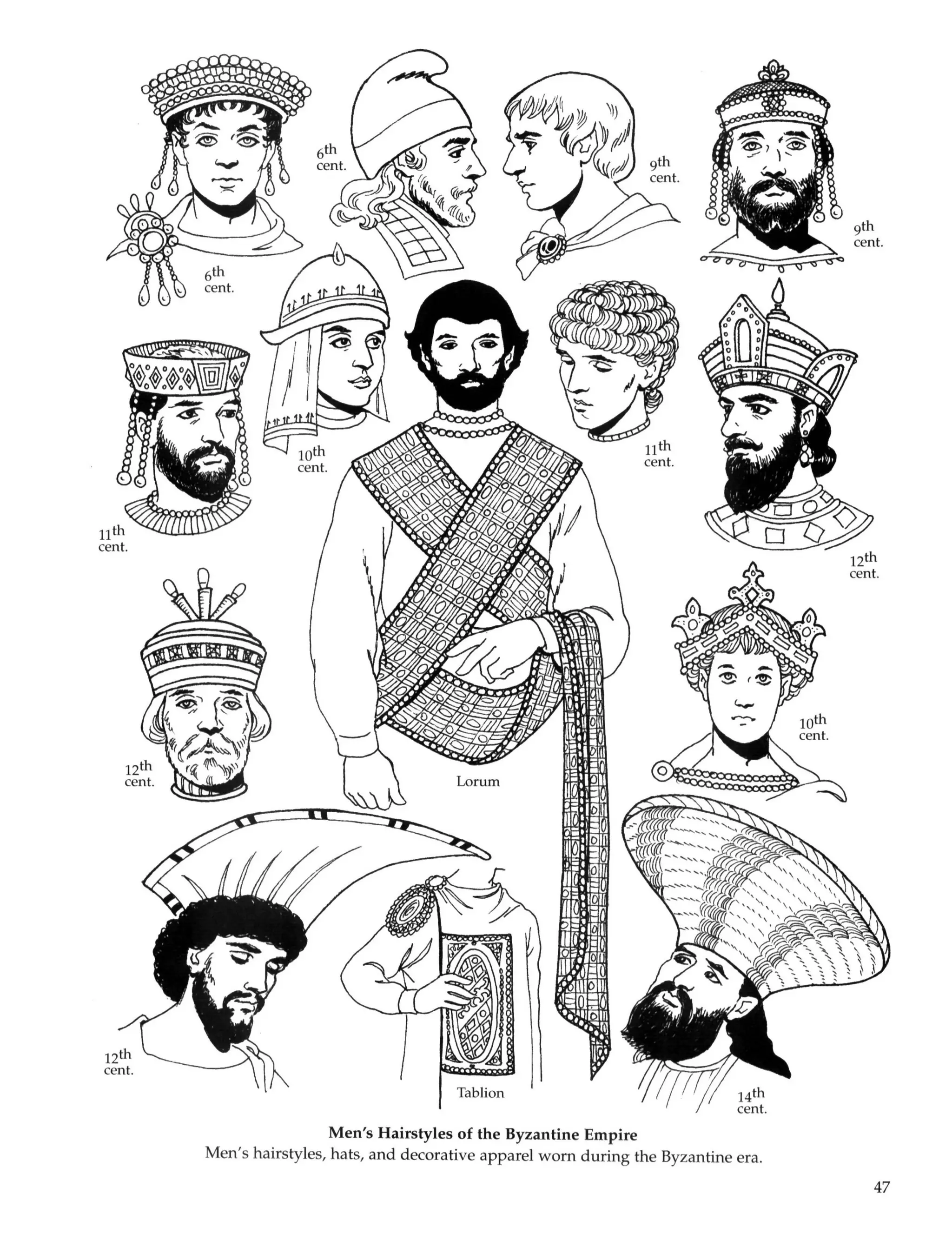 Byzantine Fashions Coloring Book | PDF