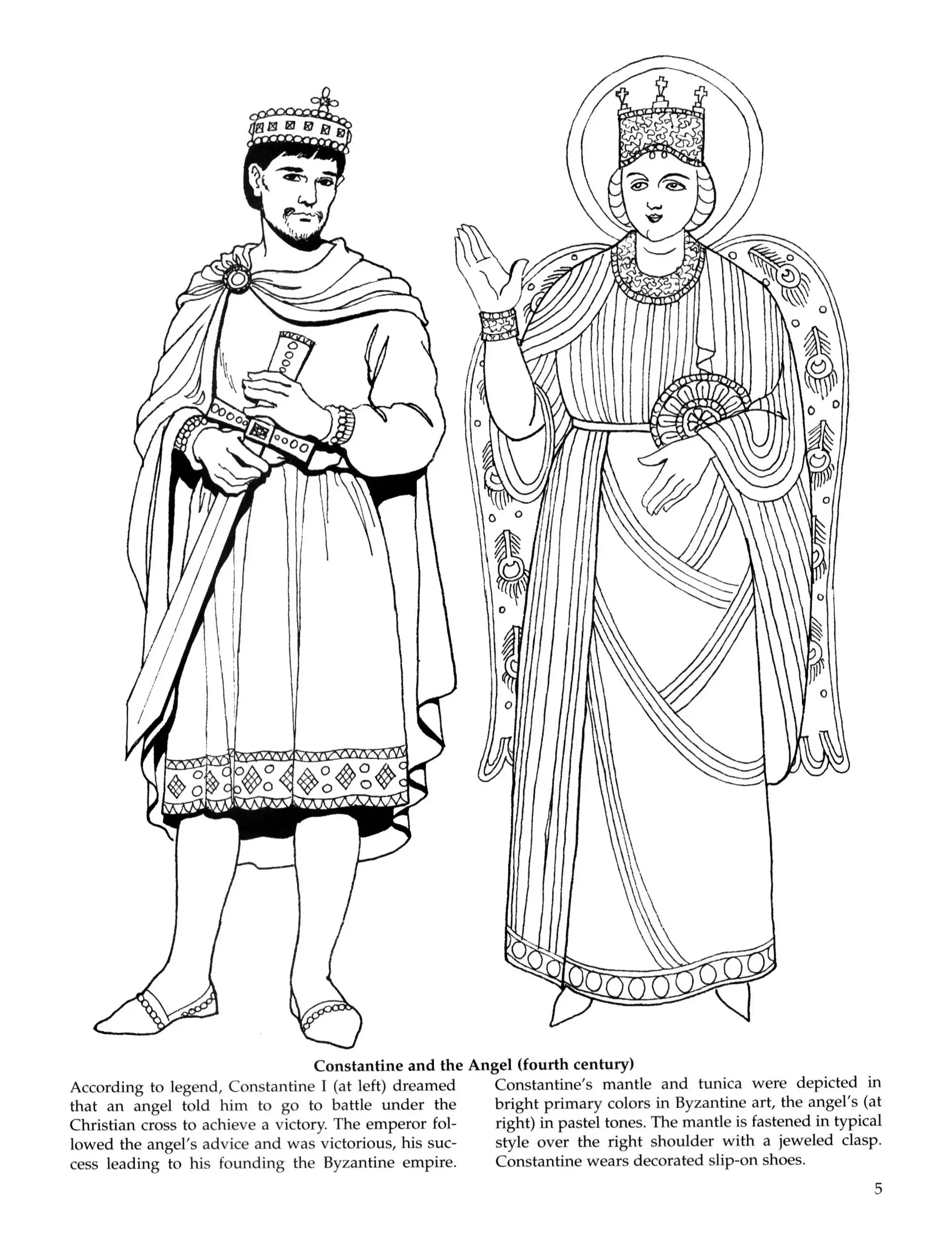 Byzantine Fashions Coloring Book | PDF