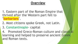 Unit 1: The Byzantine Empire | PPT