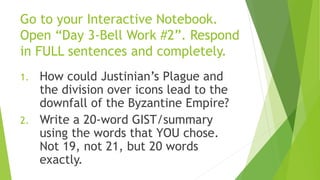 Unit 1: The Byzantine Empire | PPT
