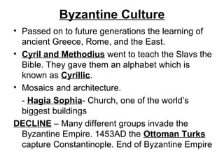 Byzantine Empire Notes | PPT