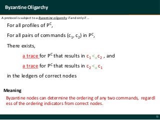 Byzantine ordered consensus | PPT