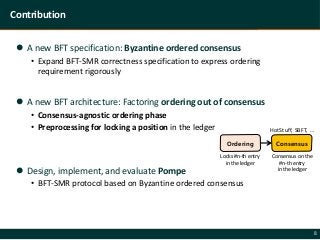 Byzantine ordered consensus | PPT