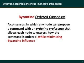 Byzantine ordered consensus | PPT