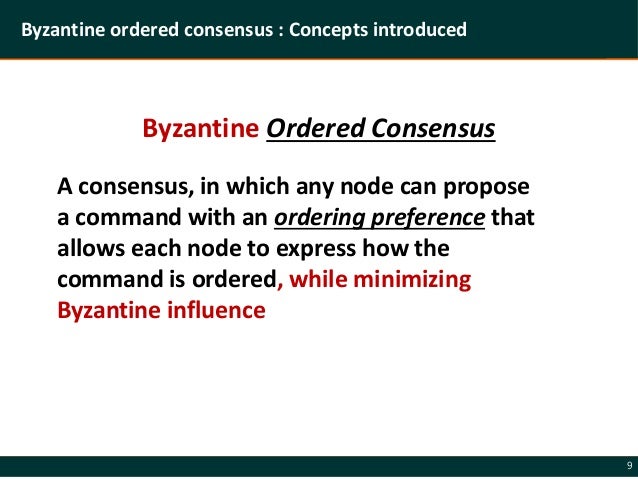 Byzantine ordered consensus | PDF