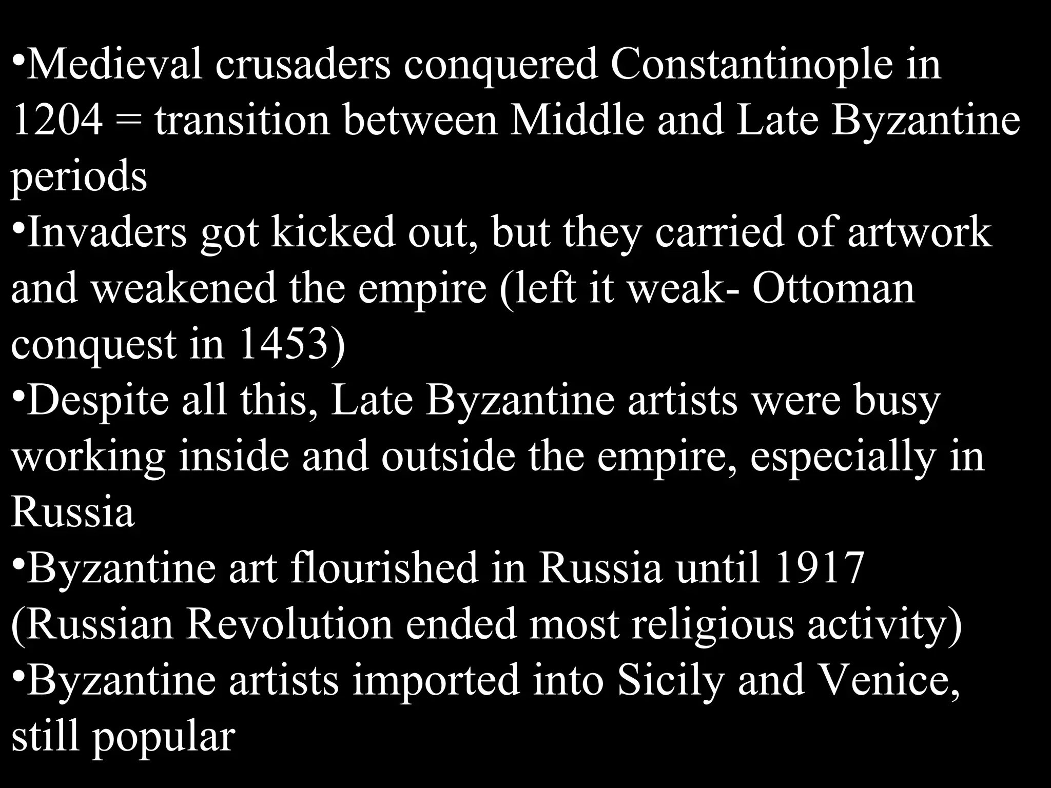 Byzantine Art PowerPoint | PPS