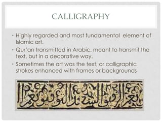 Byzantine & Islamic Art | PPTX