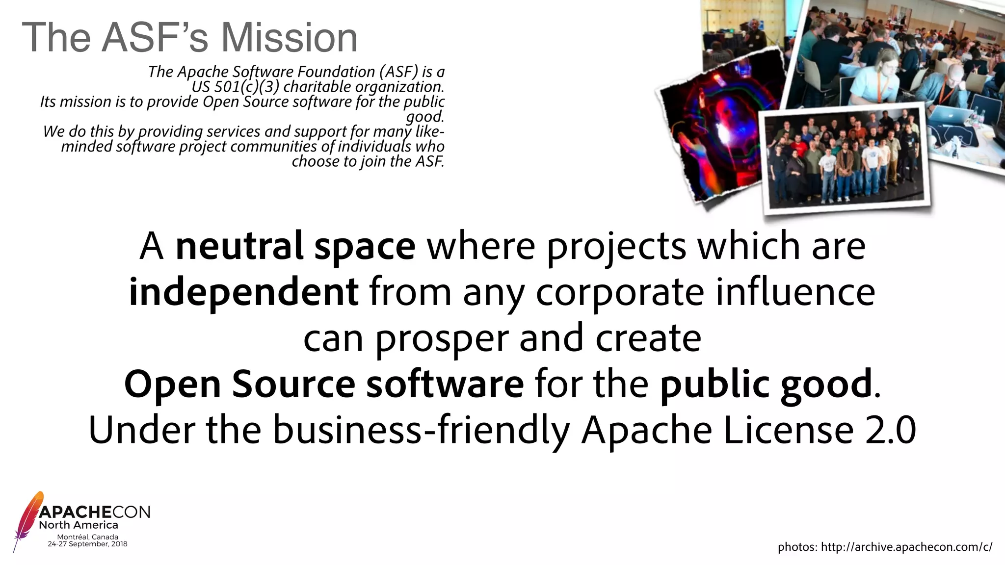 State of the Feather - ApacheCon North America 2018 | PDF | Web Development | Internet