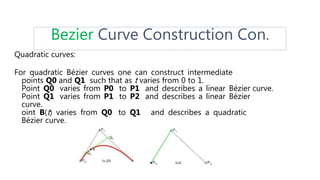 Bezier Curve and Spline Curve | PPTX