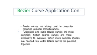 Bezier Curve and Spline Curve | PPTX
