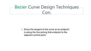 Bezier Curve and Spline Curve | PPTX