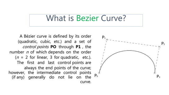 Bezier Curve and Spline Curve | PPT
