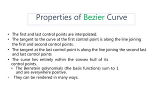 Bezier Curve and Spline Curve | PPTX