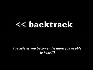 Bz backtrack.usage | PDF