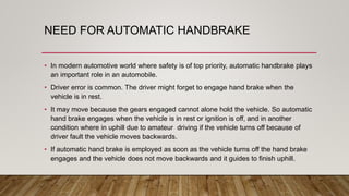 Automated hand Brake | PPTX