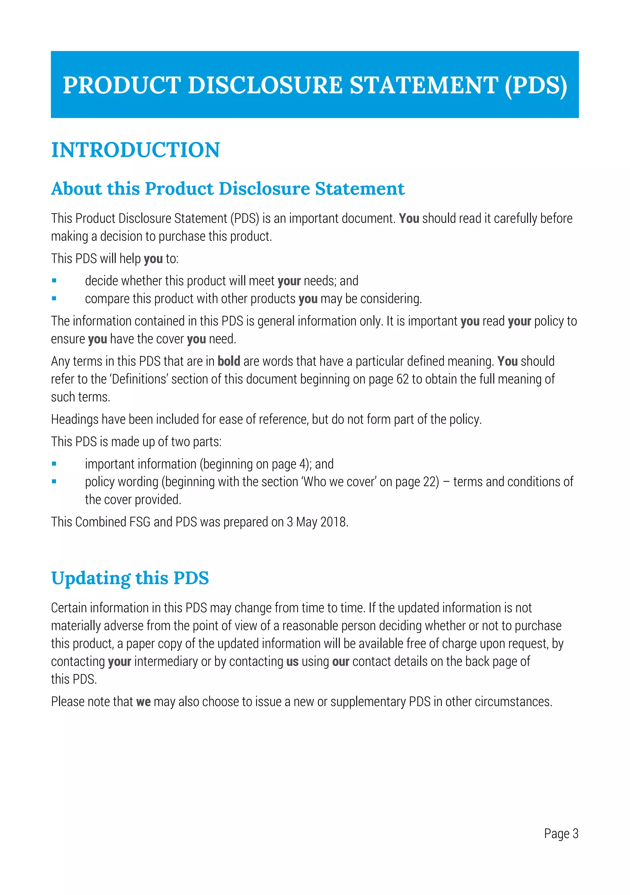 Blue Zebra PDS | PDF