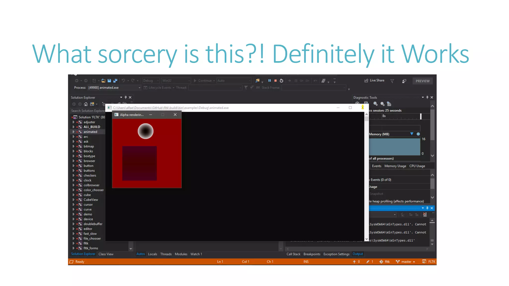 Fltk on win10 with visual studio | PPTX