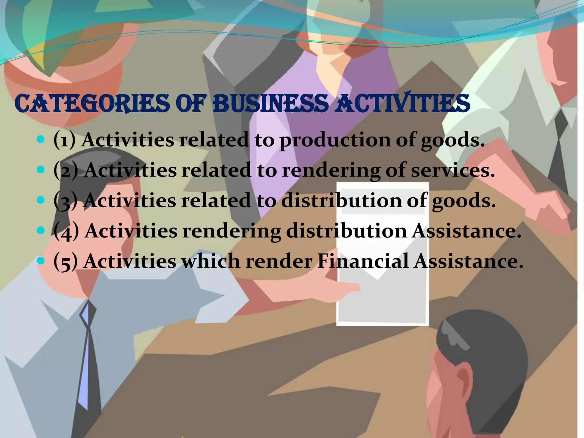 business activities or scopes of business | PPTX