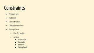 Database design best practices | PPT
