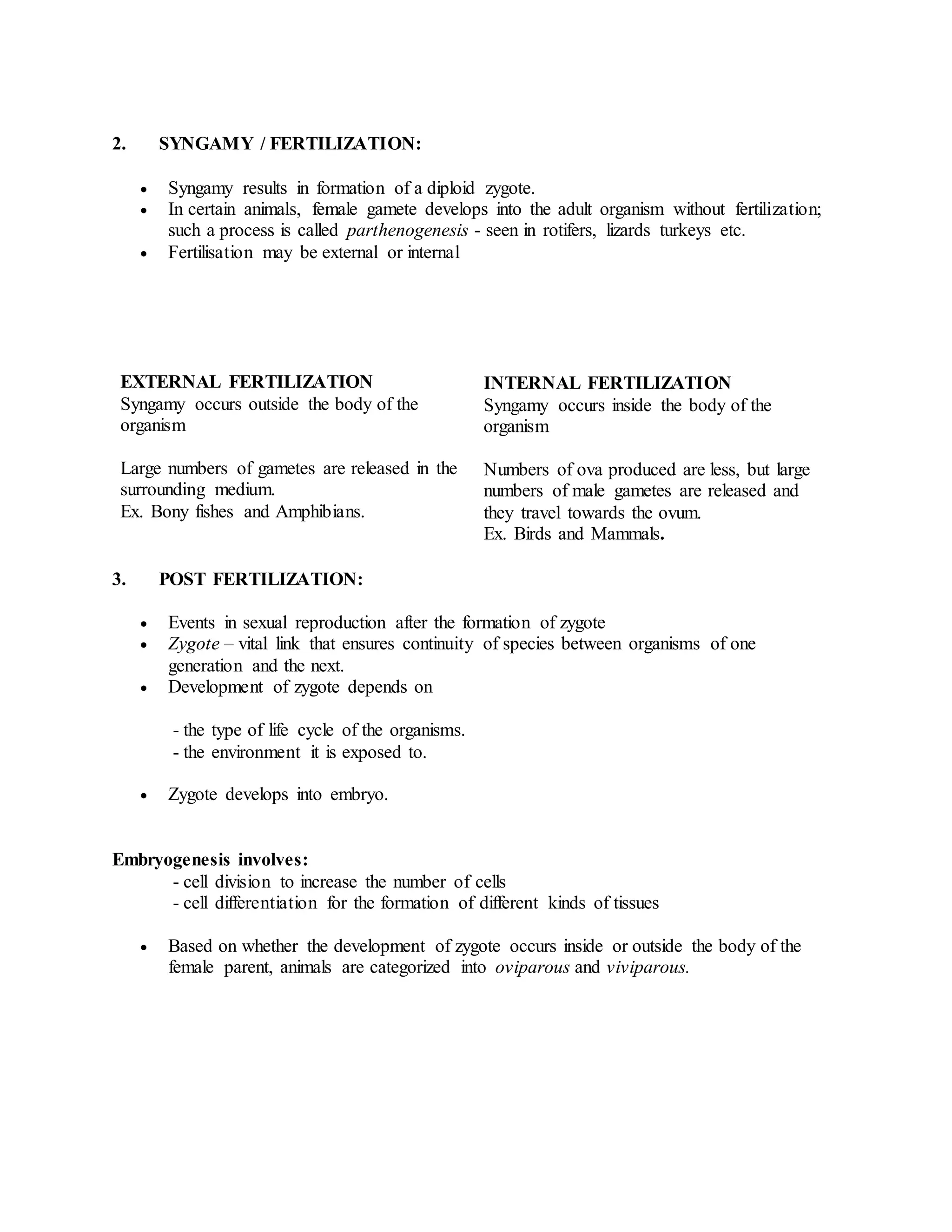 Reproduction and in organisms | DOCX