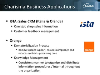 Charisma 2014 - New features | PPT