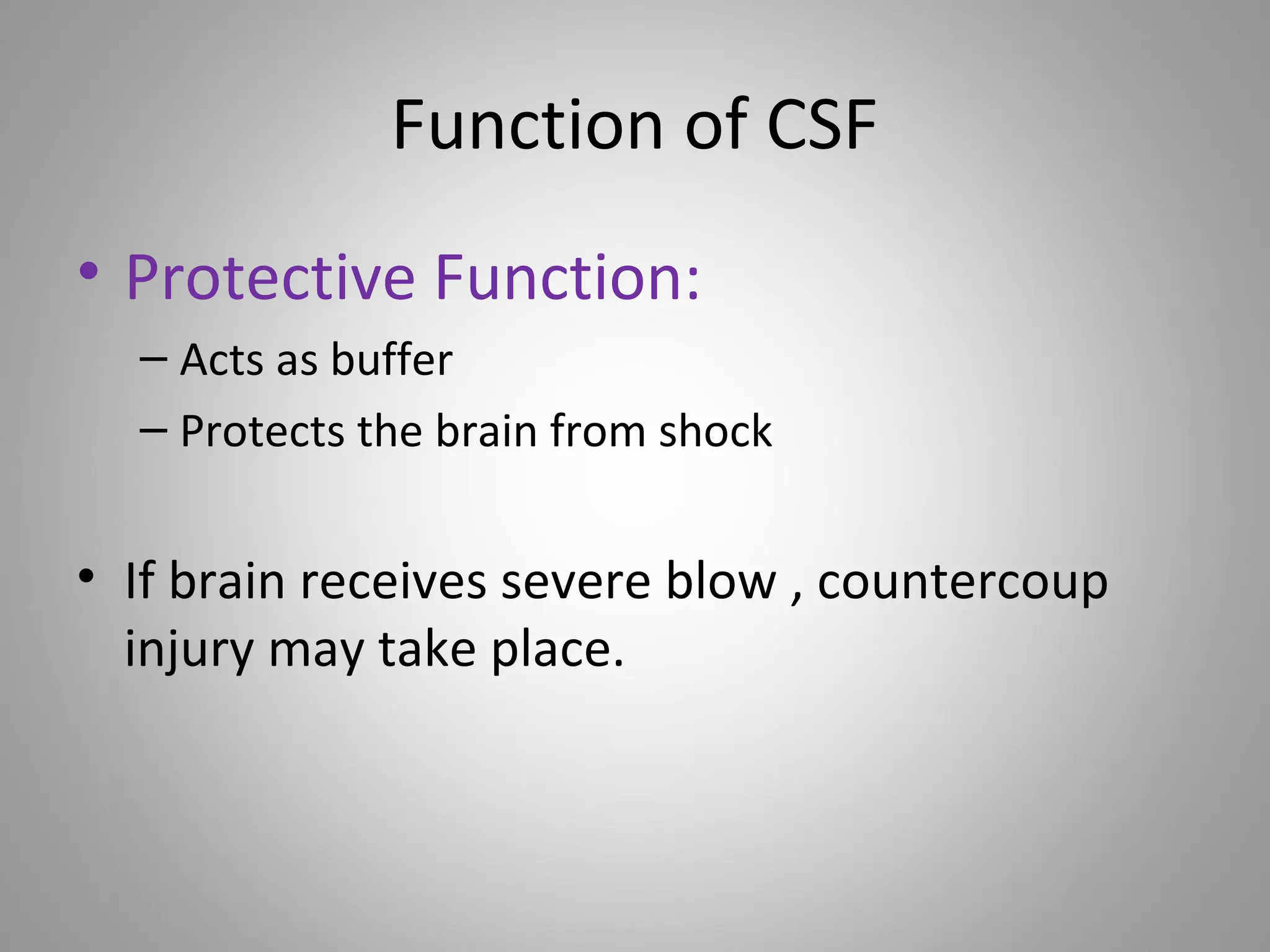 Cerebro Spinal Fluid- CSF | PPT