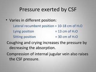 Cerebro Spinal Fluid- CSF | PPT