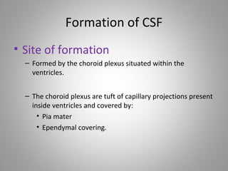 Cerebro Spinal Fluid- CSF | PPT