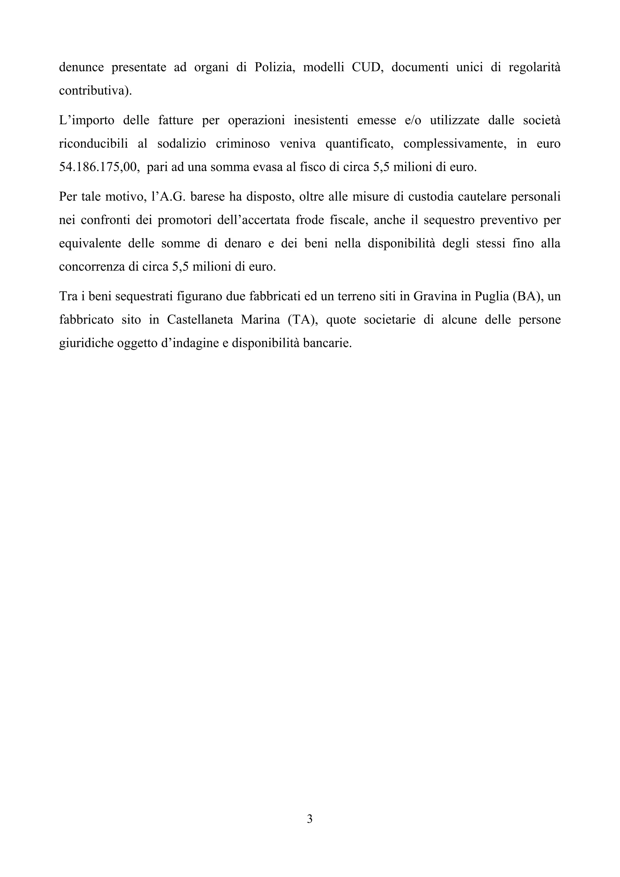C.s. operazione ablatum | PDF