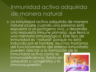 Inmunidad [Tipos] | PPTX