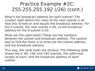 Chapter 8 - IP Subnetting, Troubleshooting and Introduction to NAT 9e | PPT
