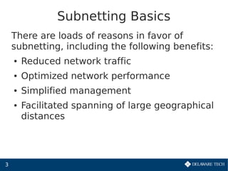 Chapter 8 - IP Subnetting, Troubleshooting and Introduction to NAT 9e | PPT