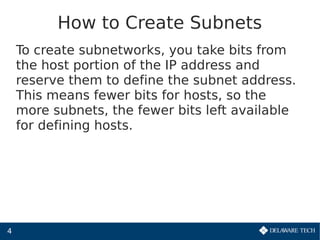 Chapter 8 - IP Subnetting, Troubleshooting and Introduction to NAT 9e | PPT