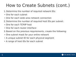 Chapter 8 - IP Subnetting, Troubleshooting and Introduction to NAT 9e | PPT