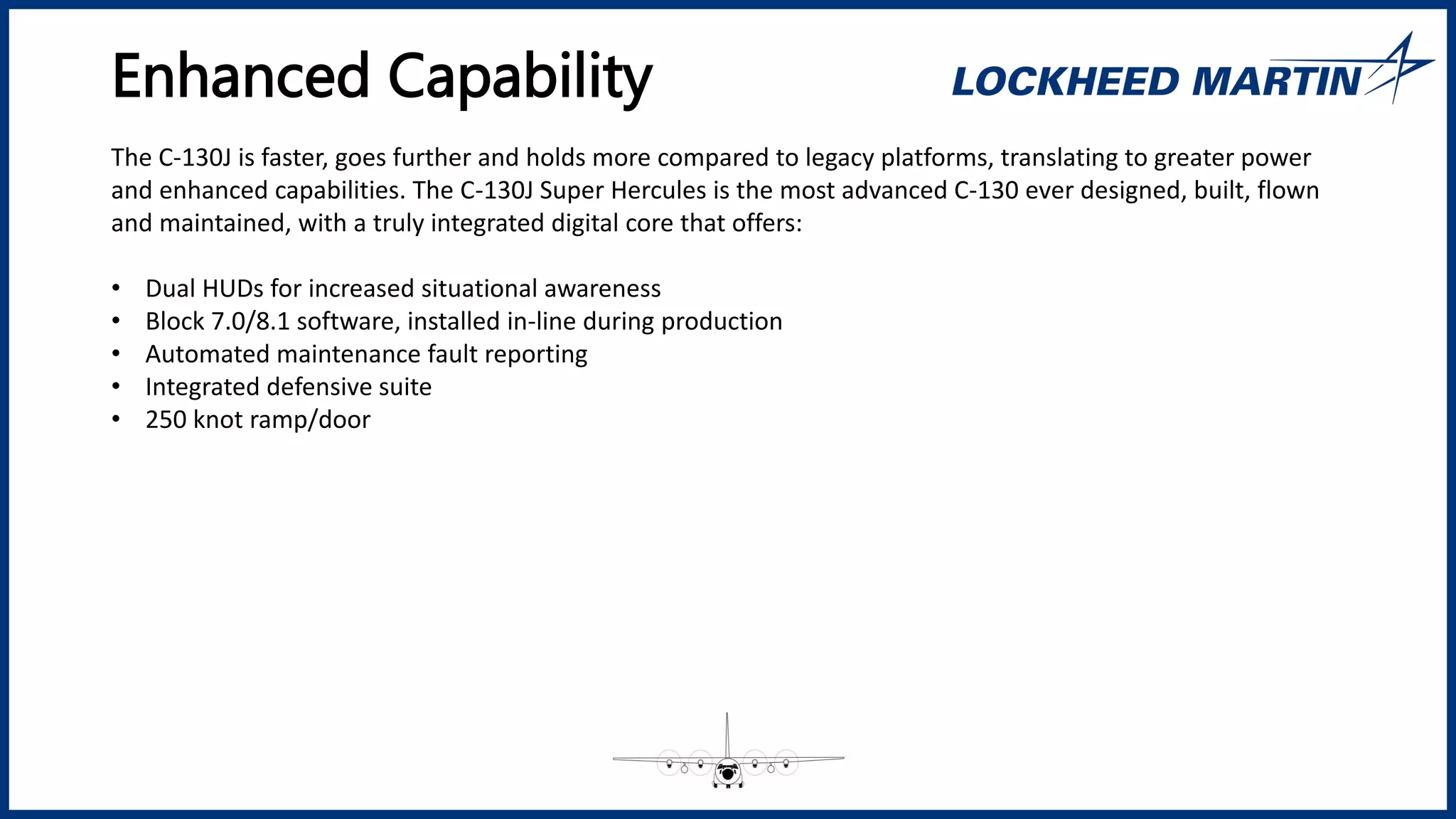 C-130J Tactical Aircraft | PPTX
