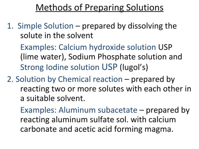 Pharmaceuticals Solutions dosage form | PPT
