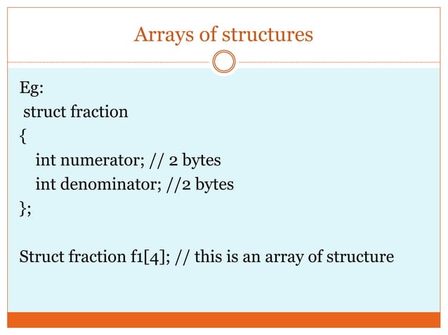 arrays of structures | PPTX